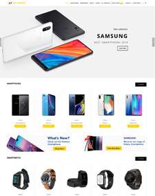 LT Tech Shop - Free Technology Store Hikashop Joomla template