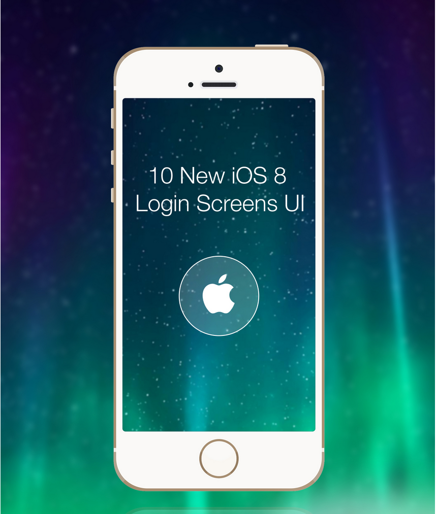 10 New iOS 8 Login Screen Mobile UI Designs FREE Donwload