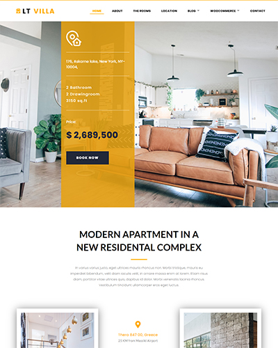 LT Villa - Free construction joomla template