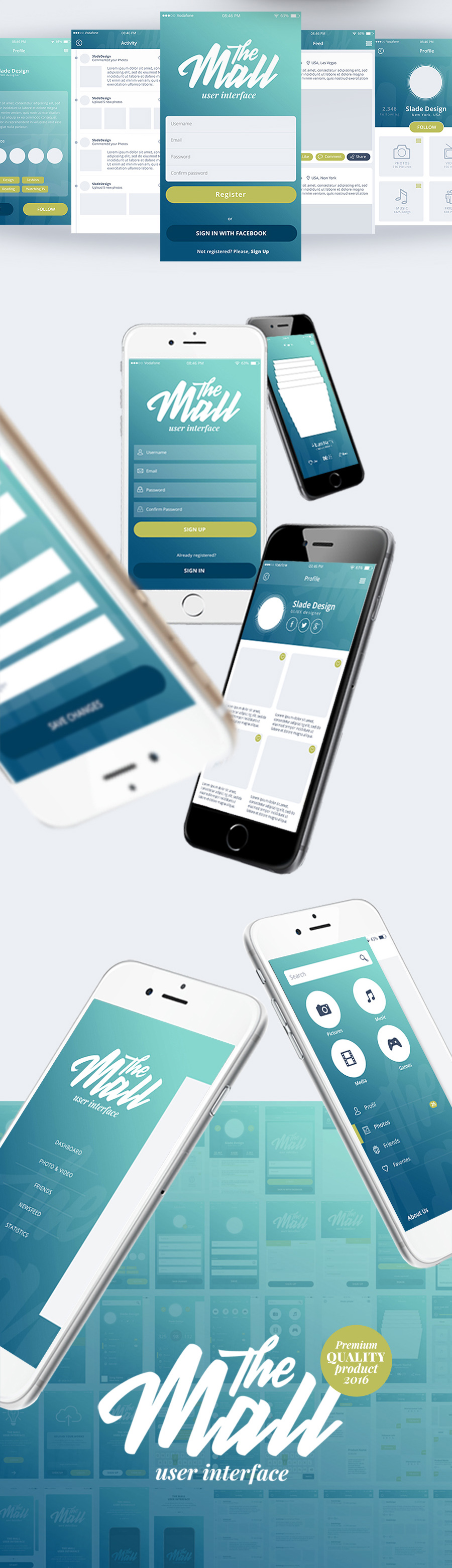 Free Mobile UI kit - The Mall - LTHEME Free Mobile UI kit - The Mall - LTHEME