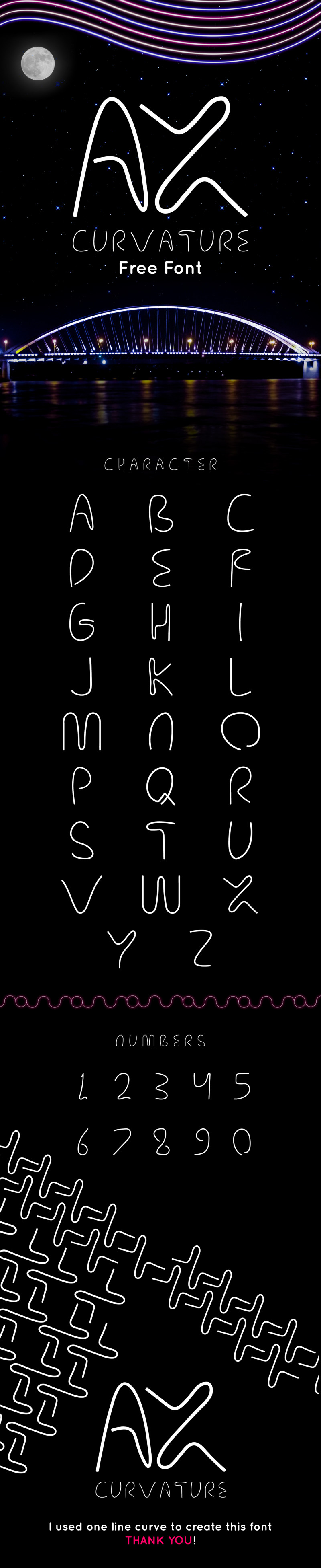 Free Download Font AX Curvature LTHEME