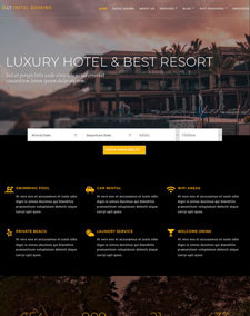LT Hotel Booking – Free Responsive Hotel WordPress Themes