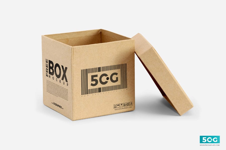 Open Box MockUp PSD Template LTHEME