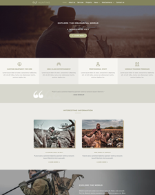 LT Hunting – Free Responsive joomla templates sport