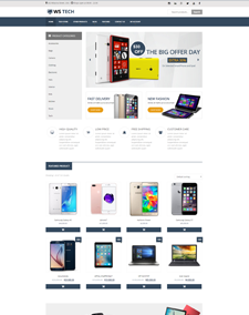 WS Tech – Responsive Hi-Tech Store WooCommerce Wordpress theme