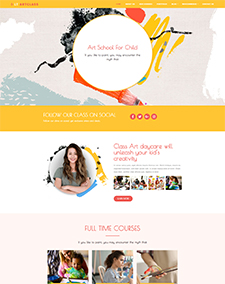 LT ArtClass – Free Responsive artist wordpress theme
