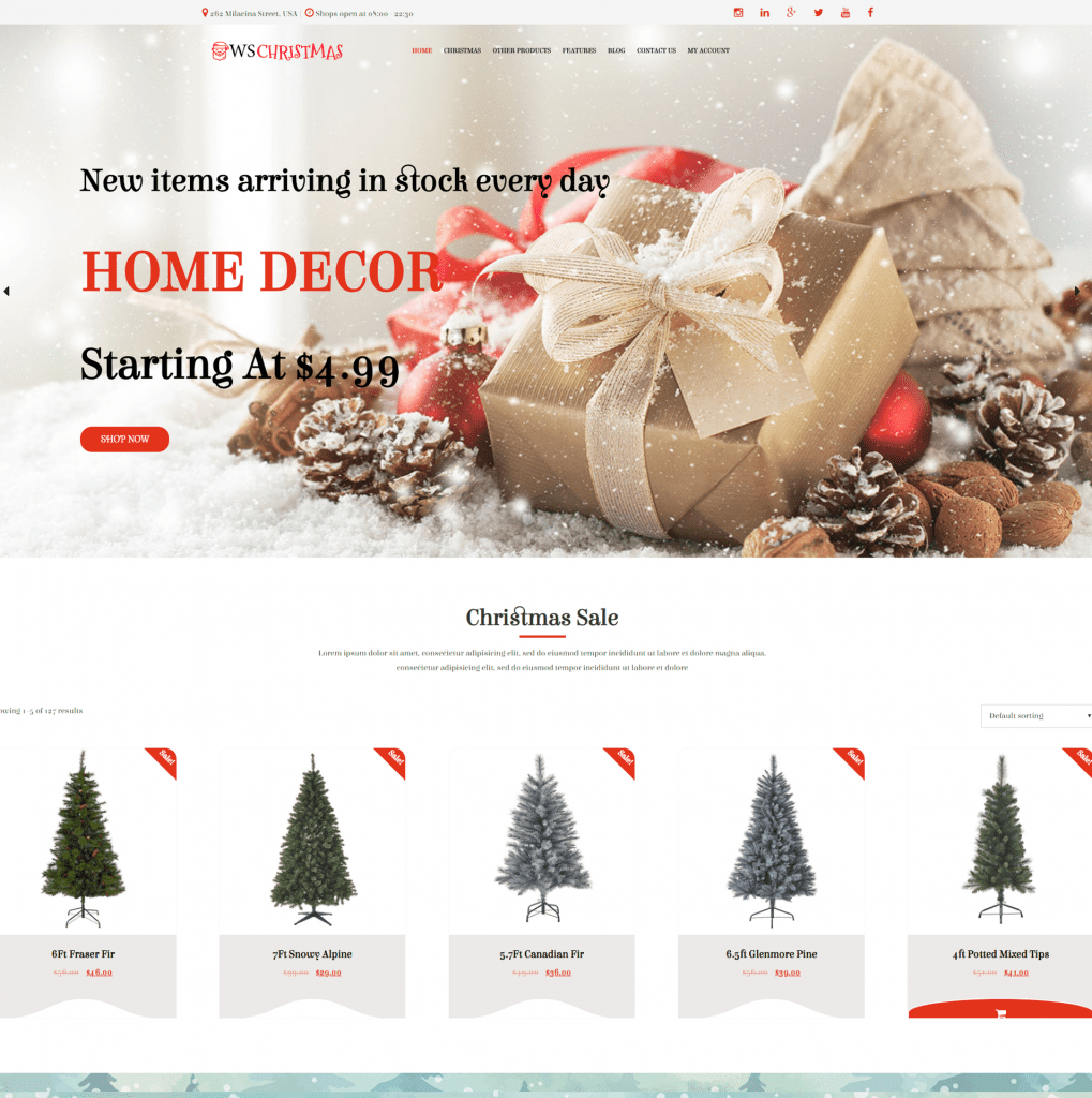 WS Christmas – Responsive Christmas WooCommerce WordPress theme