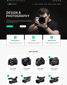WS Dirax – Responsive Digital Cameras Woocommerce Wordpress theme