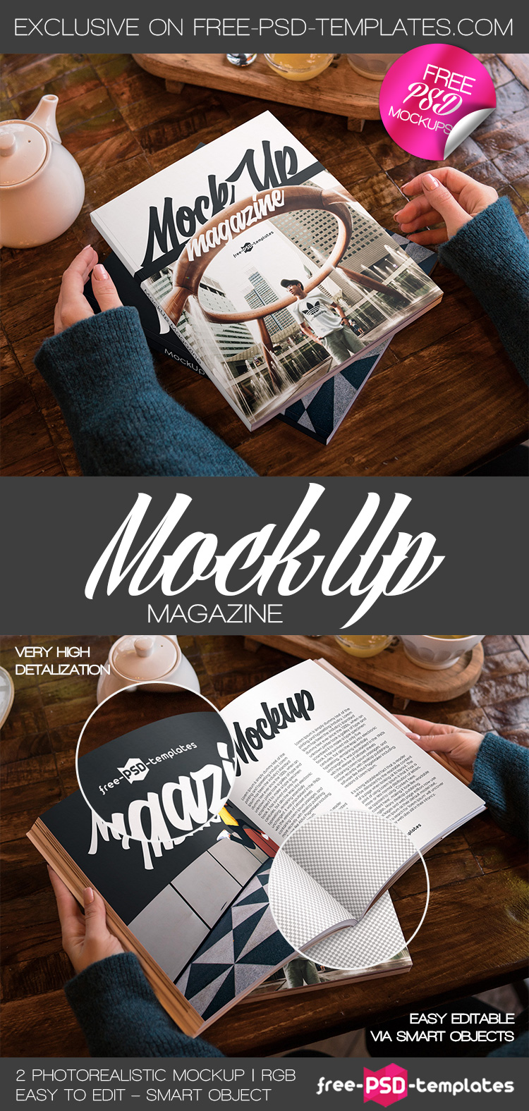 Amazing Magazine Mockup PSD Template LTHEME