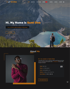LT MyPro – Elegant profile website template
