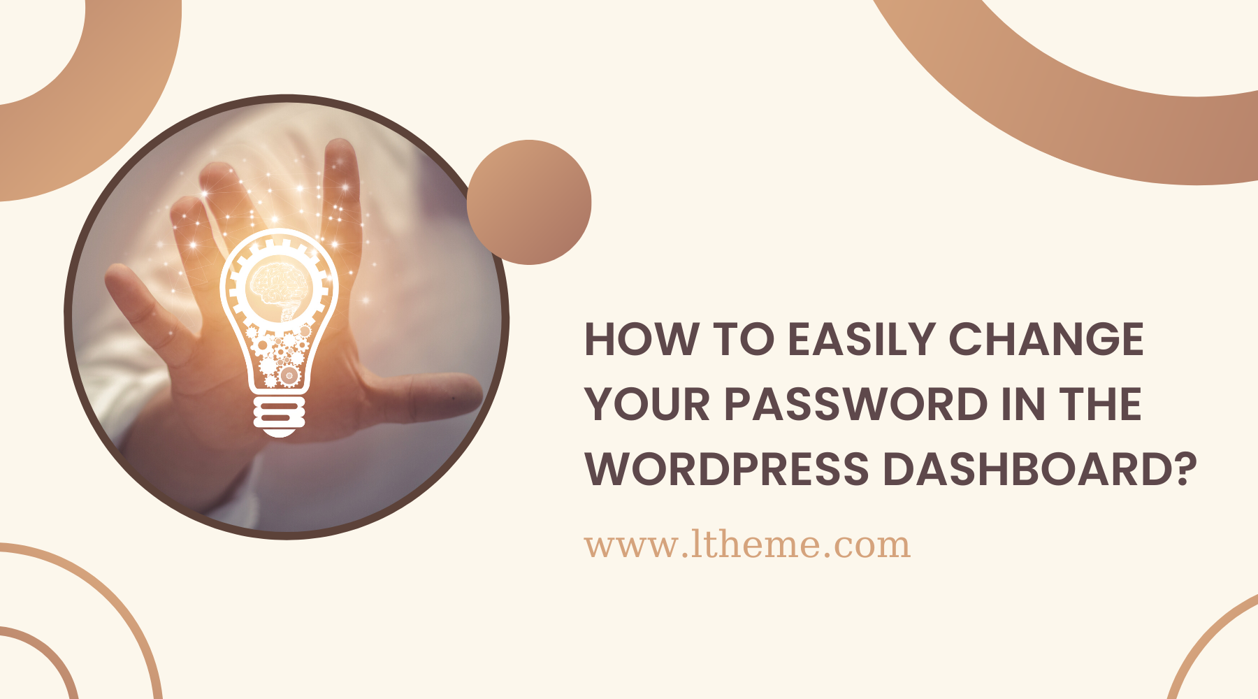 How to easily Change Your Password in WordPress dashboard - LTHEME